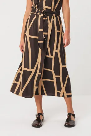 SKFK Damen vegan Rock Udane Braun
