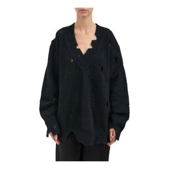 Junya Watanabe Femme, Pulls, Noir, Taille: 40 FR Pull V-neck