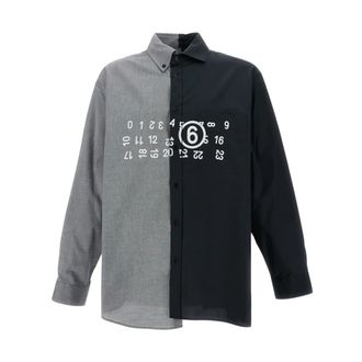 Maison Margiela Zweifarbige Hemd - - Shirts - Herren - Mehrfarbig - M