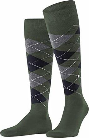 Burlington Manchester M Kh coton fantaisie 1 paire, Chaussettes longues Homme, Vert Mountain Green 7982, 40-46