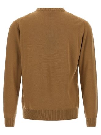 Fendi Wool Crew-Neck Sweater - Camel