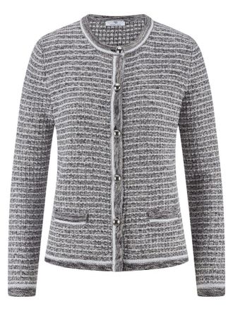 Peter Hahn Rundhals-Cardigan Peter Hahn grau