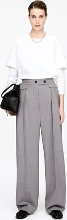 Arket Elegante Lockere Hose -Grau