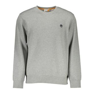 Timberland Grauer Pullover mit langen &Auml;rmeln und gesticktem Logo - - Sweatshirts & Hoodies - Herren - Grau - S
