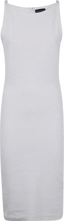 Emporio Armani Femme, Robes, Blanc, Taille: 44 FR Sleeveless Sheath Dress
