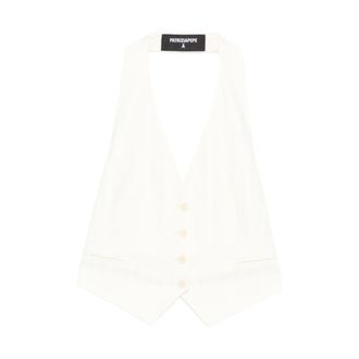 Patrizia Pepe Gilet - - Suits - Damen - Wei&szlig; - L