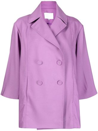 Costarellos Doppelreihiger Blazer - Violett