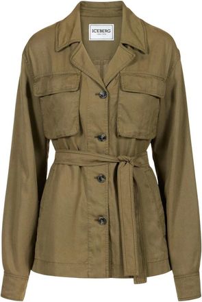 Iceberg Femme, Vestes, Vert, Taille: 38 FR Flowing Technical Jacket