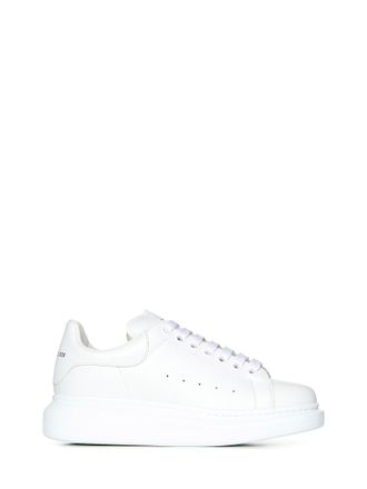 Alexander McQueen Womens Sneakers Oversize White Calf Leather Trainers
