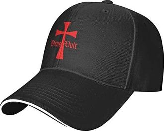 Generic Pare-Soleil Casquette Croix des Templiers des Chevaliers Deus Vult Anti-Soleil Casquette De Baseball Casual Sunhat pour Hip Hop Randonn&eacute;e Entra&icirc;nement