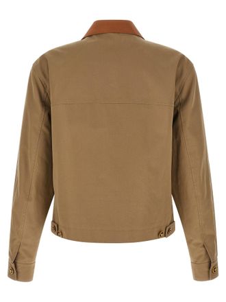 Versace Mens Beige Cotton Jacket Clothing