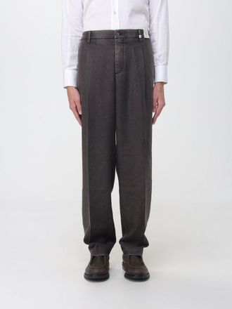 Myths Pantalon large en laine avec pinces et poches italiennes