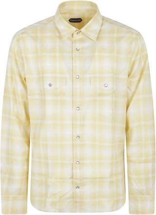 Tom Ford Homme, Chemises, Multicolore, Taille: XL Checked Shirt