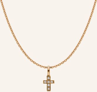 Cada Cada Kette Tiny Turin Cross rosegold