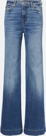 7 For All Mankind High-Rise Flared Jeans Modern Dojo Groovy