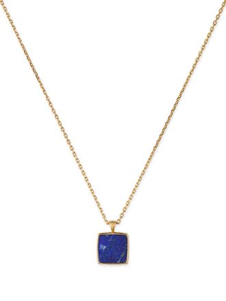 Emanuele Bicocchi Halskette mit eckigem Lapislazuli-Anhänger - Gold