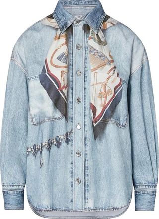 Liu Jo Chemise en jean - Femme - Blouses et Chemises - Bleu - Taille: 40 FR
