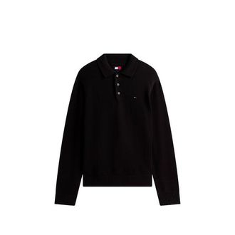 Tommy Hilfiger Pull col polo boutonn&eacute; en coton