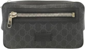 Gucci Sac banane en toile GG Supreme Pre-owned - Femme - Pre-owned - Noir - Taille: ONE Size