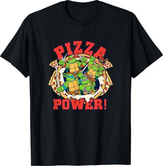 Teenage Mutant Ninja Turtles Group Classic Pizza Power Logo T-Shirt