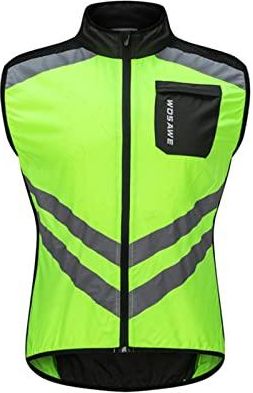 QUINTRA Gilet léger et doux pour homme - Coupe-vent - Sans manches - Pour voyage, randonnée, course à pied, vélo de course, vert, L