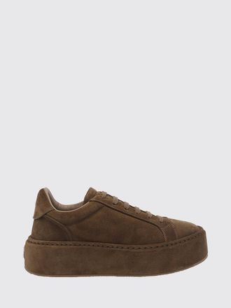 Casadei Baskets &agrave; plateforme en daim avec logo arri&egrave;re