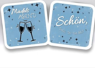 Generic Bierdeckel, 10 Stück, Freundinnen, Mädelsabend, Untersetzer, Party, Mädels, Geschenk, Jungesellinnenabschied
