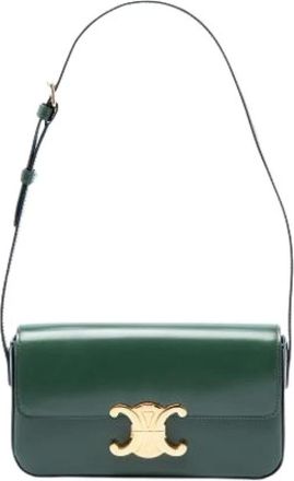 Celine Sac bandouli&egrave;re vintage Pre-owned - Femme - Pre-owned - Vert - Taille: ONE Size