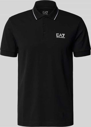 Emporio Armani Regular Fit Poloshirt mit Logo-Print
