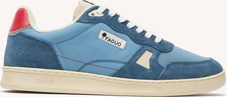 Faguo Baskets cuir et su&egrave;de bleu jean - COMMUTE 1