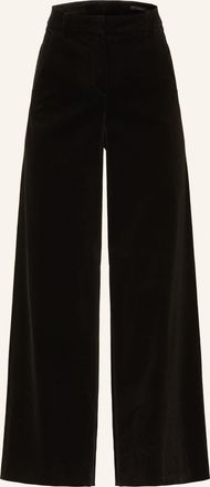 Windsor Windsor. Marlenehose Aus Samt schwarz
