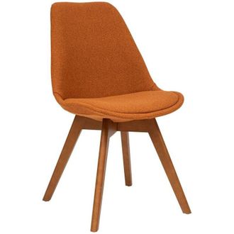 Atmosphera Chaise Baya en h&ecirc;tre 48x55cm ambre Atmosphera cr&eacute;ateur dint&eacute;rieur