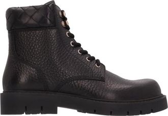 Bottega Veneta Homme, Chaussures, Noir, Taille: 41 EU Haddock Ankle Boot Grainy Calf