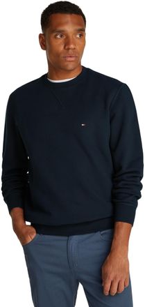 Tommy Hilfiger Herren Sweatshirt Essential Fleece Crew Neck Regular Fit, Blau (Desert Sky), L