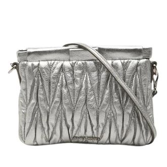 Miu Miu Pre-owned Gesteppte Nappa Umh&auml;ngetasche - - Pre-owned - Damen - Grau - ONE SIZE