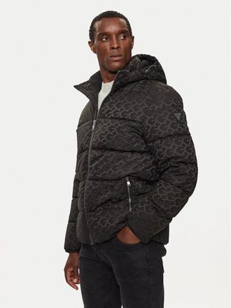 Guess Daunenjacke M4BL42 WG9L2 Schwarz Regular Fit