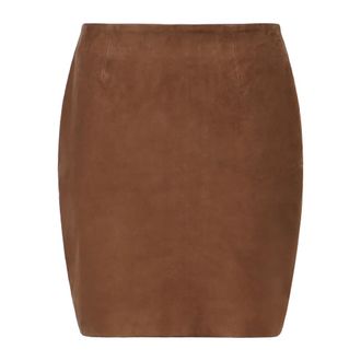 Rotate Rotate Birger Christensen, Femme, Jupes, Brun, Taille: 36 FR Jupe en cuir