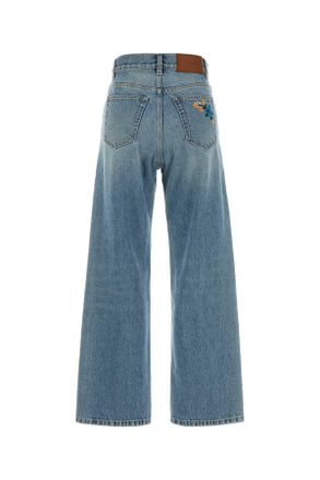 Chlo&eacute; High-Rise Cotton Jeans