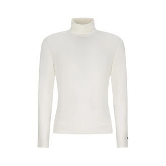 Celine High Neck Top aus athletischem Baumwoll-Jersey - - Knitwear - Herren - Wei&szlig; - M