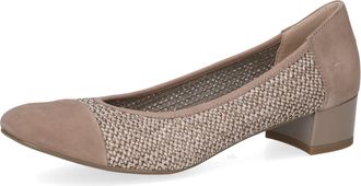 Caprice Damen Pumps Bast mit Blockabsatz, Braun (Mud Comb), 39 EU