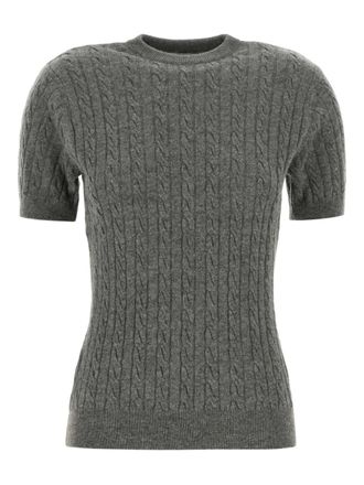 Gimaguas haut Rina en maille torsad&eacute;e - Gris