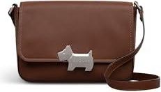 Radley London London Percy Grove Body &agrave; rabat en cuir pour femme Taille M, Merisier, Taille M