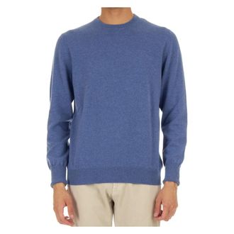 Ballantyne Round-Neck Strickwaren - - Knitwear - Herren - Blau - 3XL