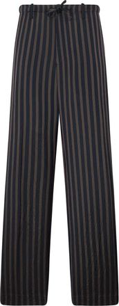 Dries Van Noten Homme, Pantalons, Multicolore, Taille: XL Pantalon Taille Moyenne avec Cordon de Serrage