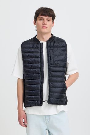 Blend Steppweste BLEND BHEVEREST VEST, Herren, Gr. XXL, schwarz (schwarz beauty), Web, Obermaterial: 100% Polyester, unifarben, regular fit normal, Westen S