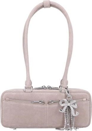 Self Portrait Hobo Bags - Baguette Shoulder Bag With Charm - Gr. unisize - in Grau - f&uuml;r Damen
