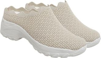 Hemobllo Chaussures Décontractées Femme Confortables à Semelle Épaisse Légères et Respirantes Chaussures de Marche Extensibles Mode pour Jogging et Shopping