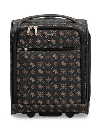 Guess Co valise Silia 4G &agrave; motif monogramm&eacute; - Noir