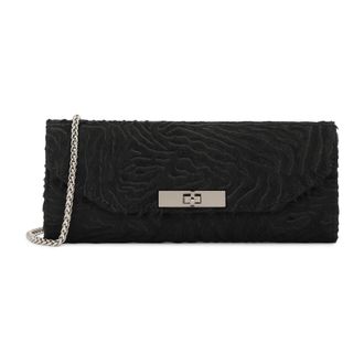 Kazar Verl&auml;ngerte Abendtasche mit Borsten - - Bags - Damen - Schwarzk - ONE SIZE