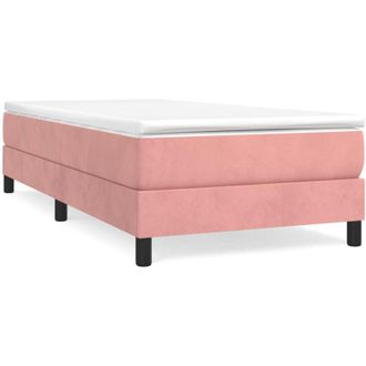 vidaXL Bettgestell Rosa 90x190 cm Samt Vidaxl